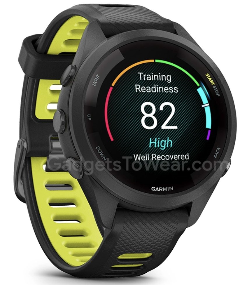 Ceasul Garmin Forerunner 265 arată sportiv în aceste imagini; Vine cu ...