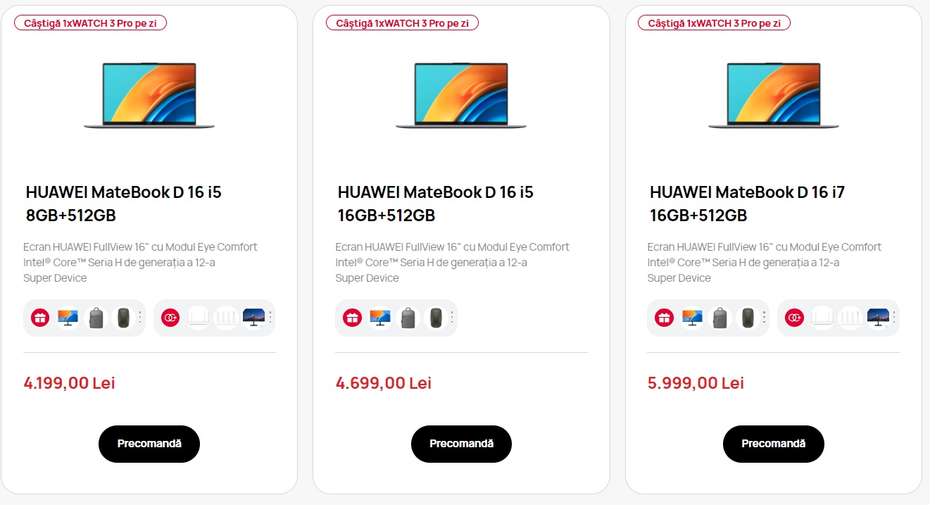 Noile produse HUAWEI vin cu super cadouri la pachet! Ce primești la ...