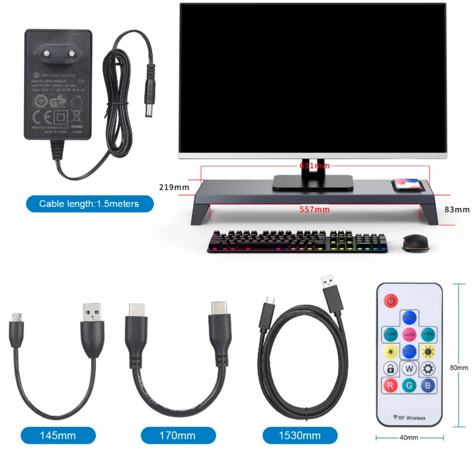 TomTop vinde astăzi la reducere un stand pentru monitor cu iluminare ...